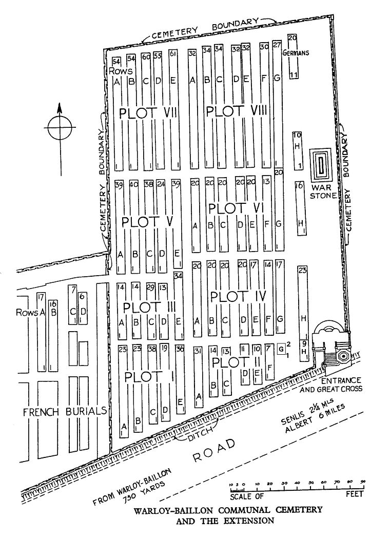 CWGC Cemetery: WARLOY-BAILLON COMMUNAL CEMETERY EXTENSION | Craven's ...